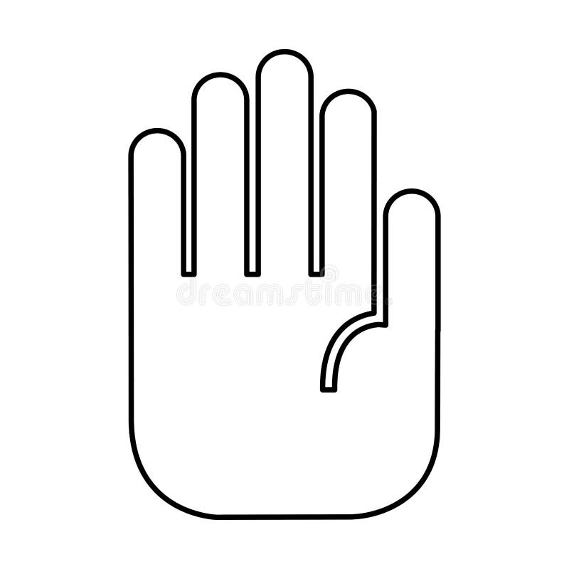 Hand Stop Icon Stock Illustrations – 43,395 Hand Stop Icon Stock ...