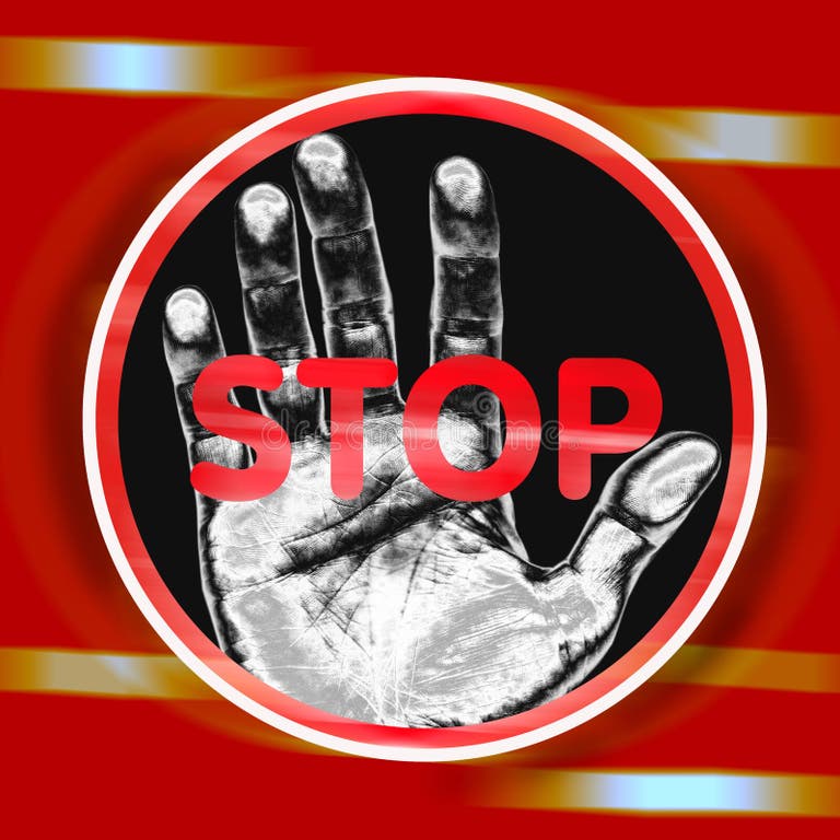 Hand Stop Sign Stock Illustrations – 48,843 Hand Stop Sign Stock ...