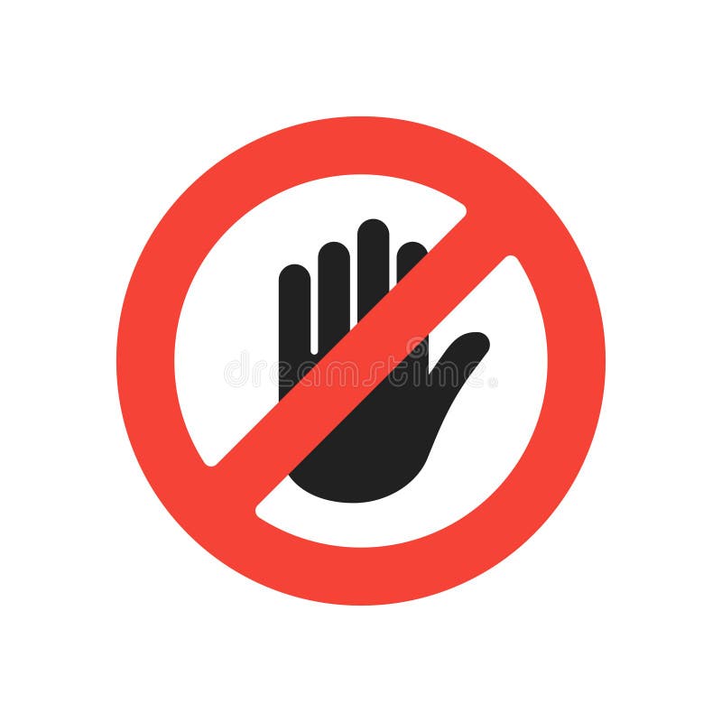 No Sign or Stop Red Cross Mark Isolated. Warning Symbol Stock ...