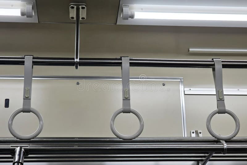 Hand Strap Drift Train Handle in Japanese Subway. Stock Image - Image ...