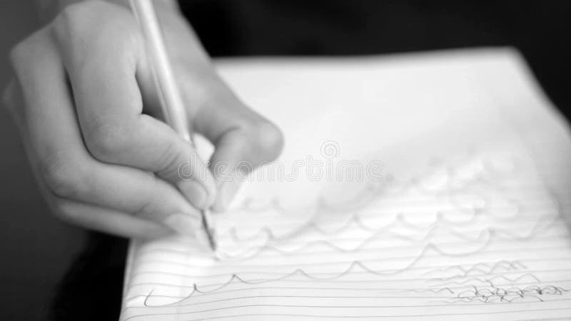 Stressed Student Studying and Taking Notes in the Library Surrounded by ...