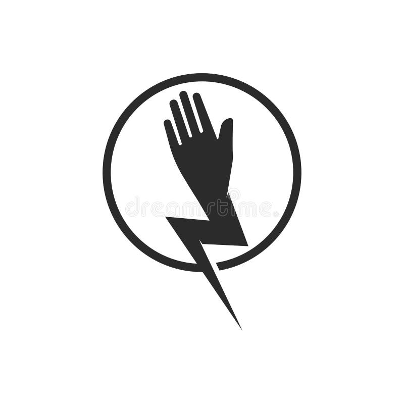 Hand strong icon template stock illustration. Illustration of body ...