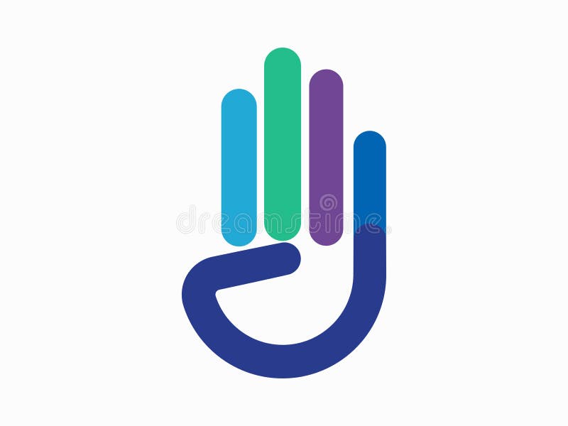 Simple and Fun Logo of High Five Hands Stock Vector - Illustration of ...