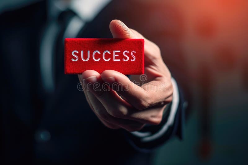 Hand of Success: SUCCESS Title. Stock Illustration - Illustration of ...