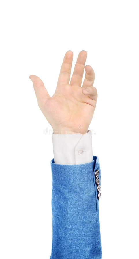 Hand in Suit on a White Background Stock Photo - Image of design ...