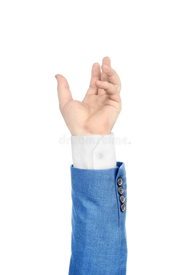 Hand in Suit on a White Background Stock Photo - Image of design ...
