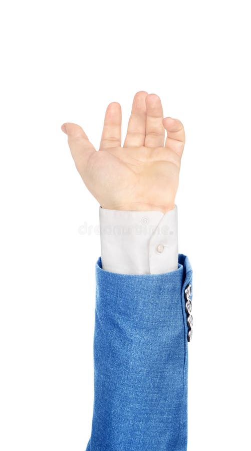Hand in Suit on a White Background Stock Photo - Image of design ...