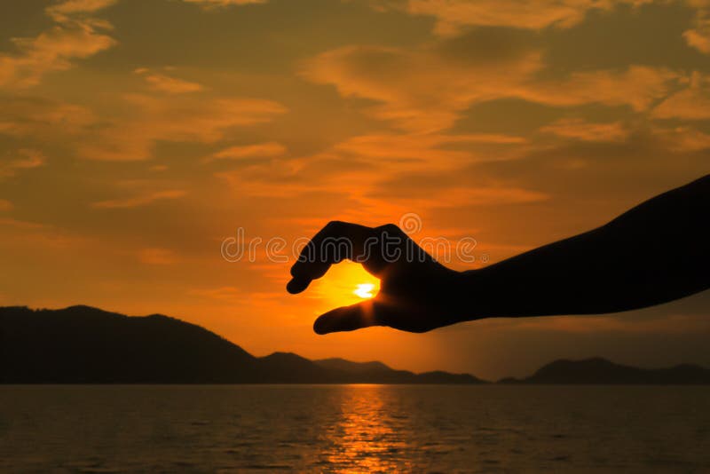 Hand and the sun stock image. Image of hope, happiness - 24082483