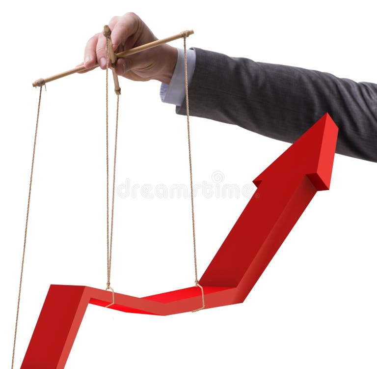 Hand Supporting the Growth Chart Line Stock Photo - Image of graphic ...