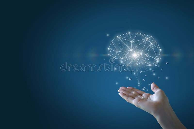 The Hand Supports the Geometry of the Mind Stock Photo - Image of ...