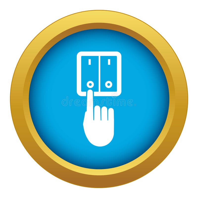 Hand Press Switch Turn Off Light Icon Stock Illustrations – 413 Hand ...