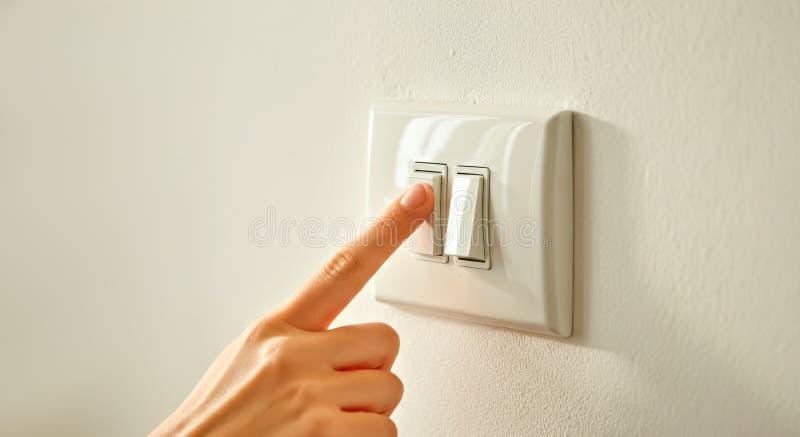 Hand Switching Wall Light Switch for Energy Efficiency and Conscious ...