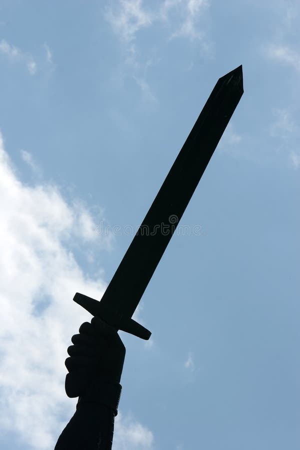 Hand with sword stock image. Image of sword, warrior, hand - 9691889