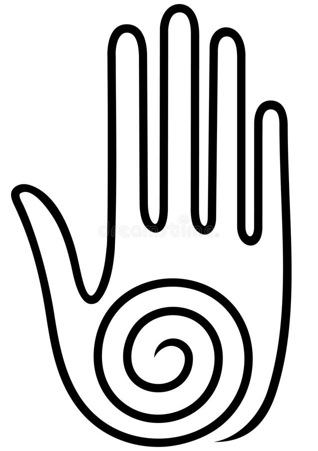 Hand symbol stock vector. Illustration of culture, graphic - 18622447