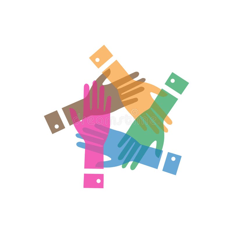 Hand Symbol Community Care Logo Vector Illustration Design Stock Vector ...