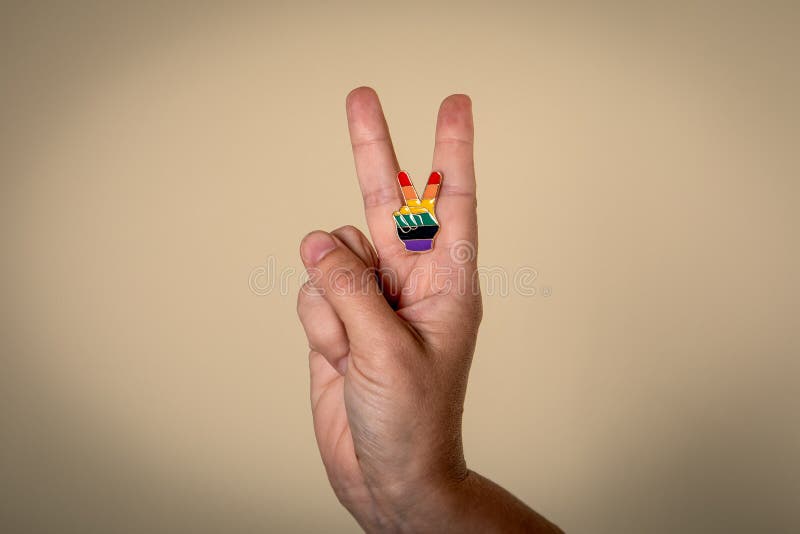 Hand with Symbol of Freedom. LGBT Rights, Tolerance and Liberalism ...