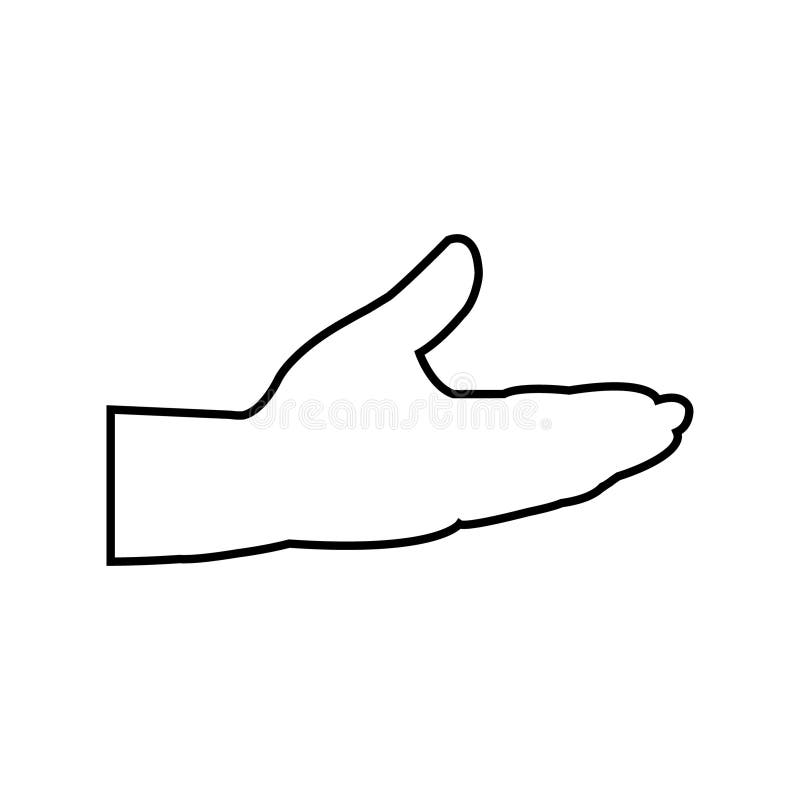 Hand Symbol Icon Vector. Hand Illustration Sign. Symbol Shown by the ...