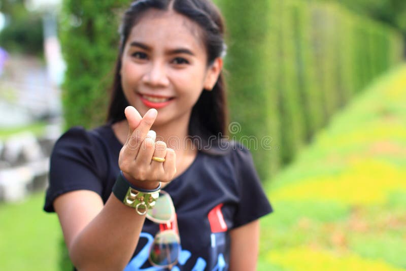 Hand symbol little heart stock image. Image of hand, valentine - 79082333