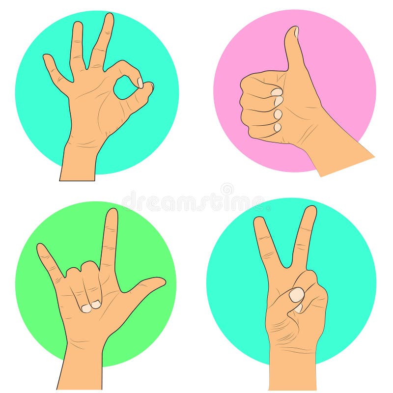 Hand symbol vector stock vector. Illustration of like - 70929604