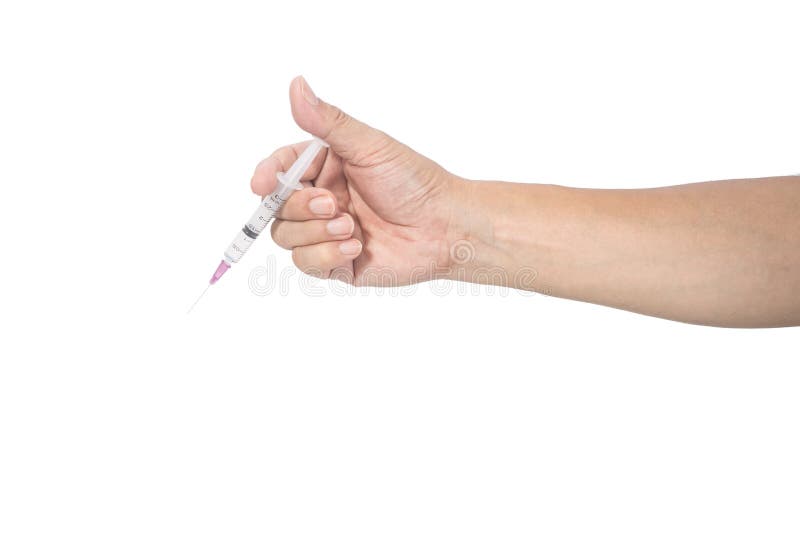 Hand with syring stock photo. Image of object, healthcare - 43473296