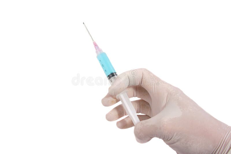 Hand and Syringe stock image. Image of shot, injected - 4675353