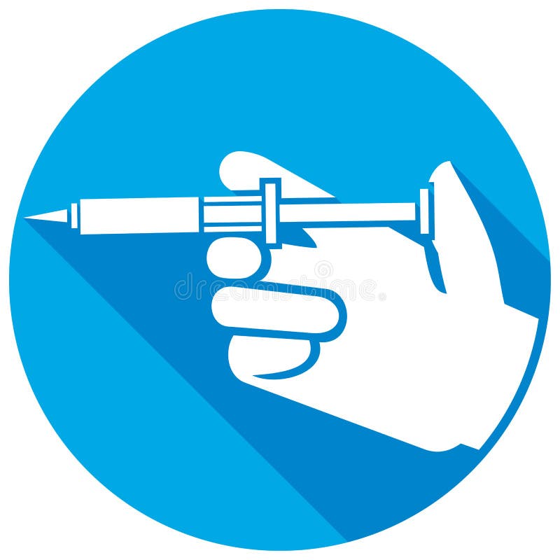 Syringe flat icon. stock vector. Illustration of icon - 89545425