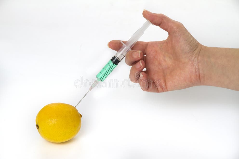 GMO lemon stock image. Image of genetic, hand, fruit - 205227009