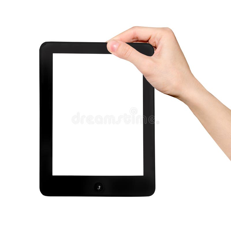 Hand Using Computer Tablet stock photo. Image of digital - 26420292