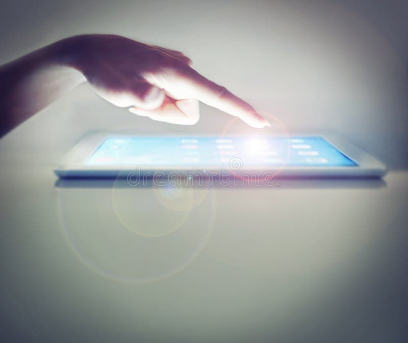 Hand with Menu Card with Pink Flowers and Ribbons Over Wedding Table ...