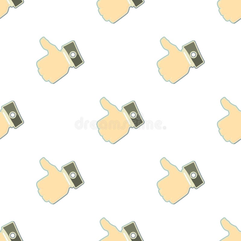 Hand Tag Pattern Seamless Vector Stock Vector - Illustration of sticker ...