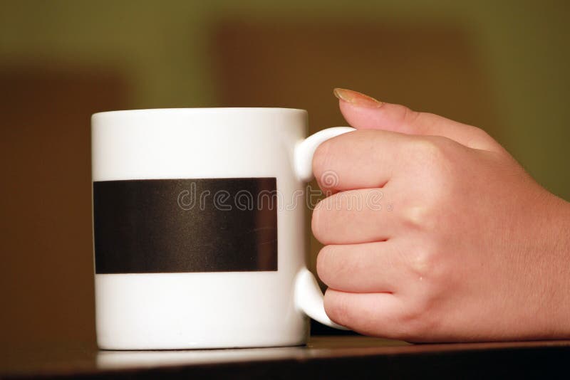 Hand take cup stock image. Image of object, breakfast - 26954459