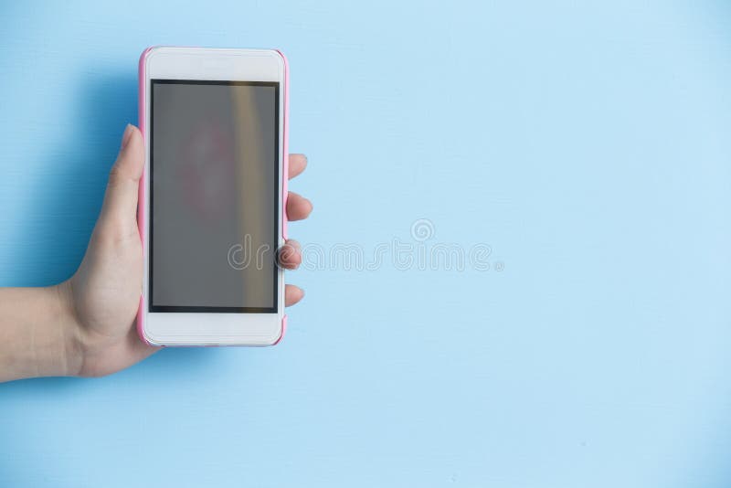 Hand take phone stock photo. Image of finger, media, copyspace - 93455994