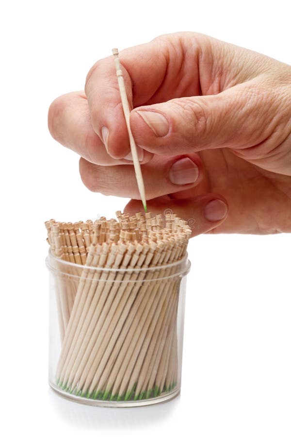 Toothpick - Sharp Wooden Sticks. Stock Image - Image of floss, space ...