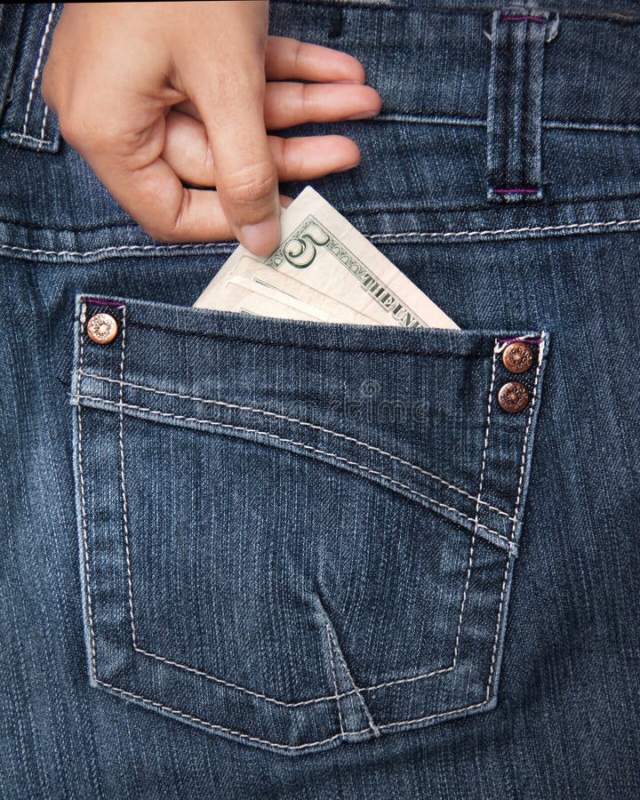 Money in Jean Pocket stock photo. Image of american, buck - 6606056
