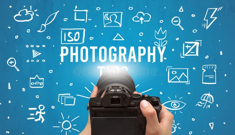 Hand Taking Picture with Digital Camera Stock Photo - Image of ...