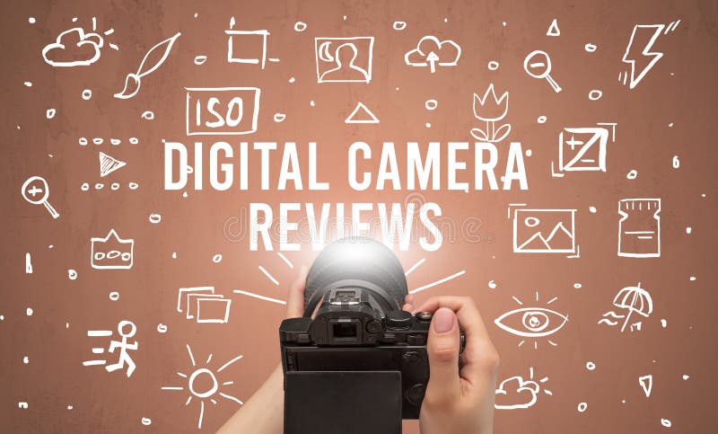 Hand Taking Picture with Digital Camera Stock Image - Image of ...