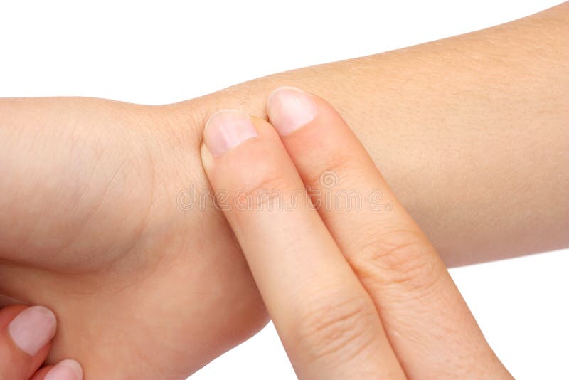 Hand taking pulse stock photo. Image of love, giving - 15396336