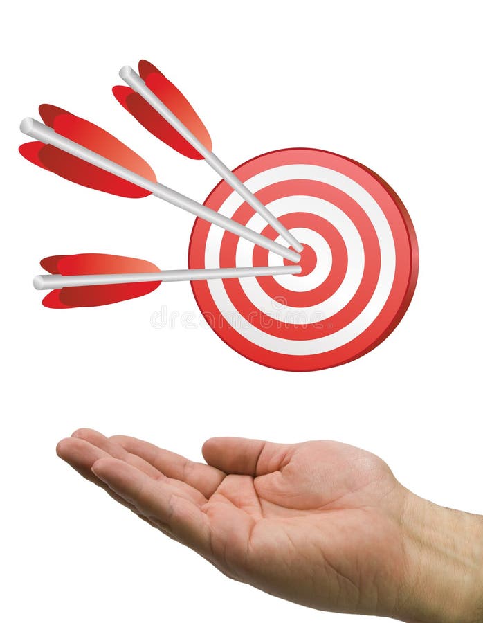 Target stock vector. Illustration of render, goal, background - 6793438