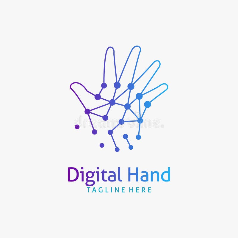 Digital Hand Logo Stock Illustrations – 52,060 Digital Hand Logo Stock ...