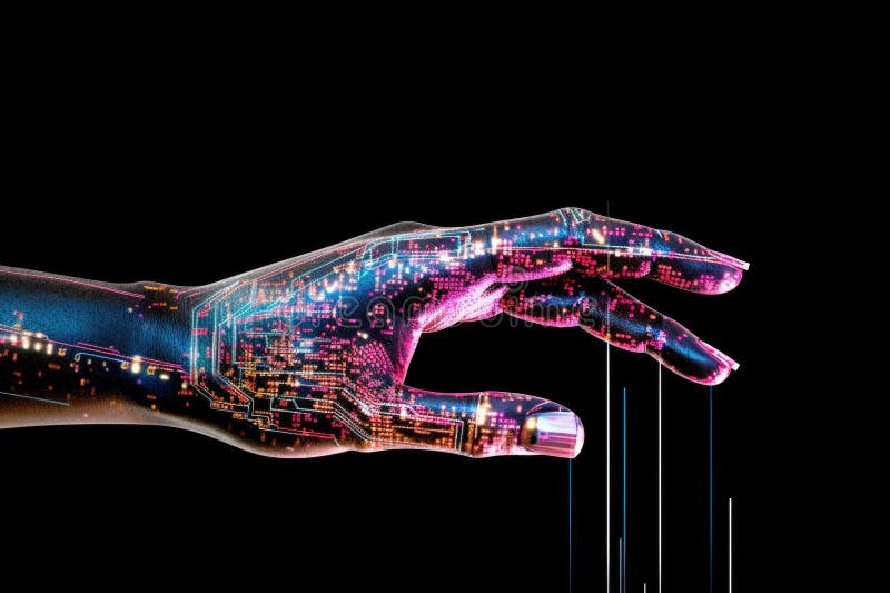 Hand Technology Digital Network Science Futuristic Future Computer ...