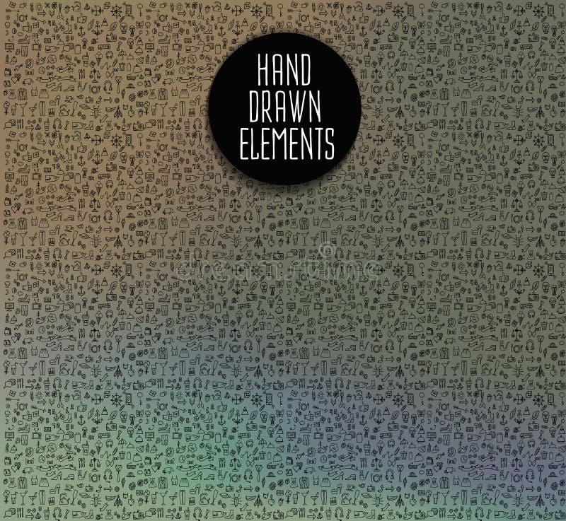 Hand Tecknad Vektorillustration Vektor Illustrationer - Illustration av ...