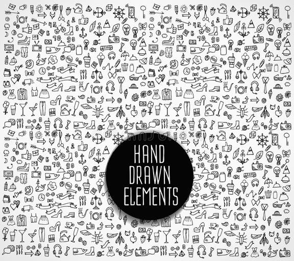 Hand Tecknad Vektorillustration Vektor Illustrationer - Illustration av ...