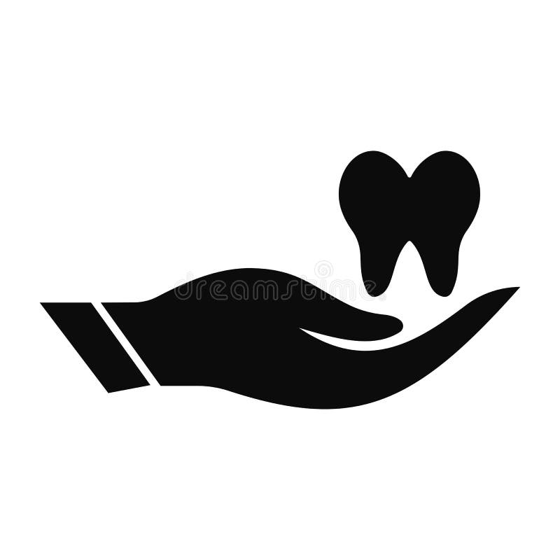 Hand Teeth Logo Design. Tooth Care Logo with Hand Concept Vector Stock ...