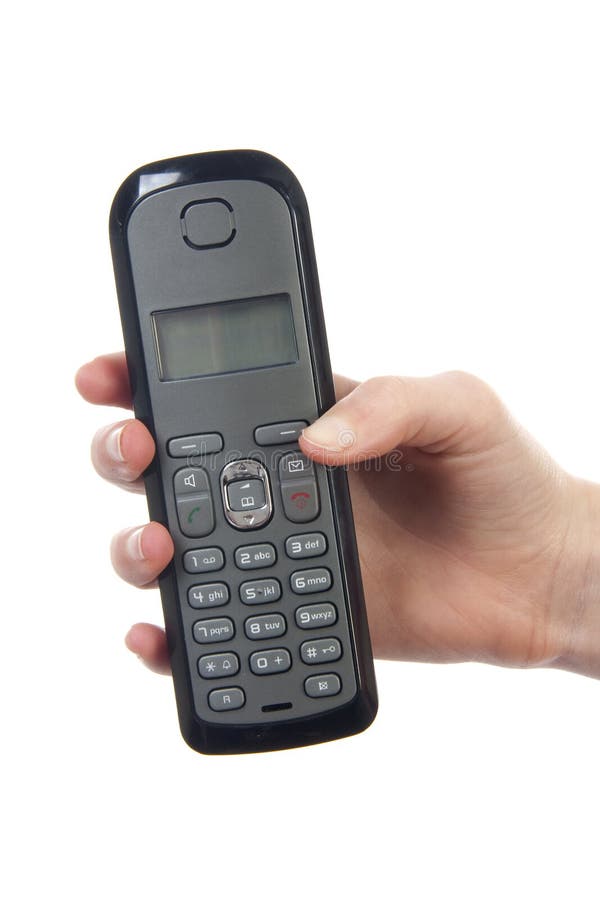 Hand with a Telephone Receiver Stock Photo - Image of backgrounds ...