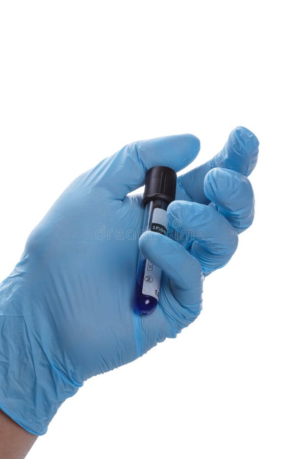 Hand with a test tube stock photo. Image of sanitarian - 53624790