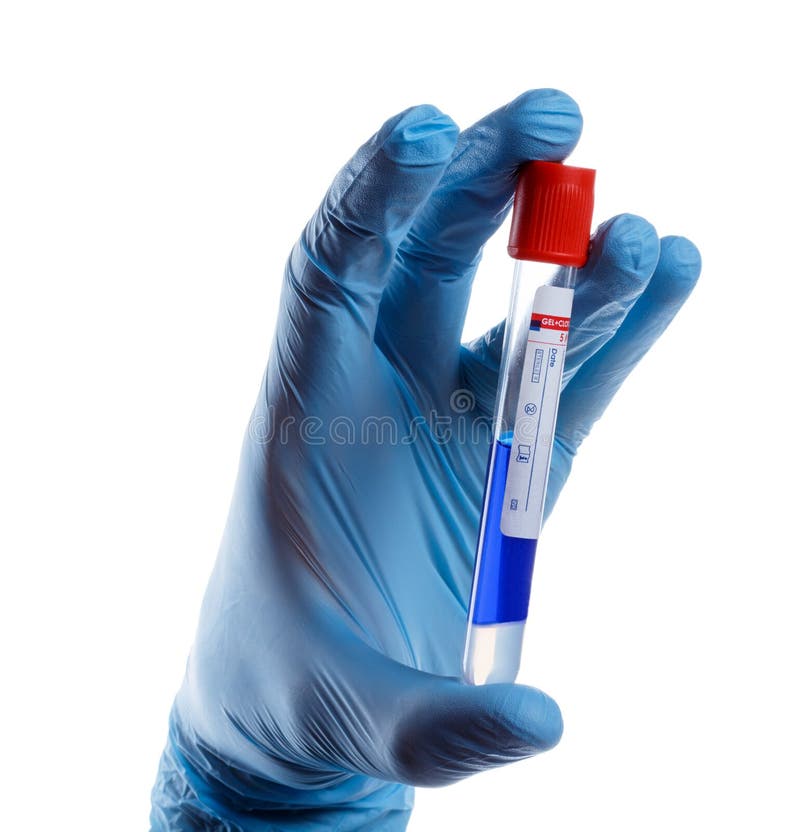 Hand with a test tube stock photo. Image of biological - 55112798