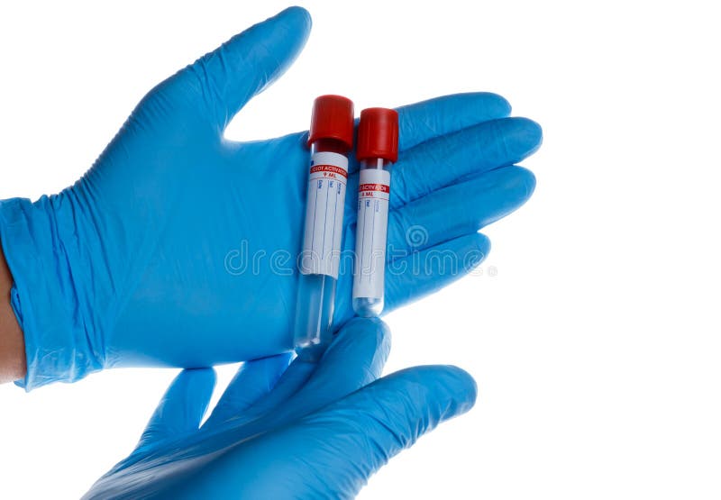 Hand with a test tube stock image. Image of biological - 55699689