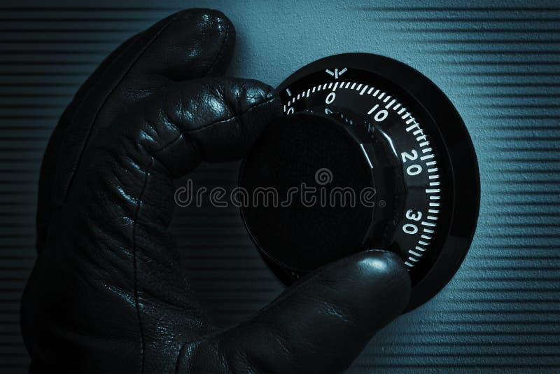 Hand of a Thief Steals Women`s Leather Handbag with Documents from the ...