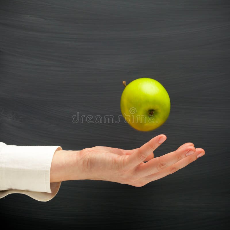 Man toss an apple stock photo. Image of happiness, recreational - 10946916