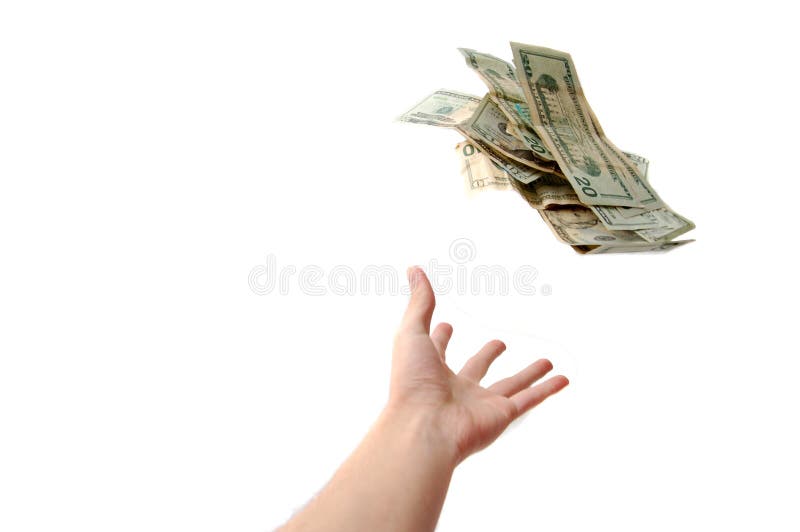 Hand throwing money stock photo. Image of luck, grabbing - 11292678